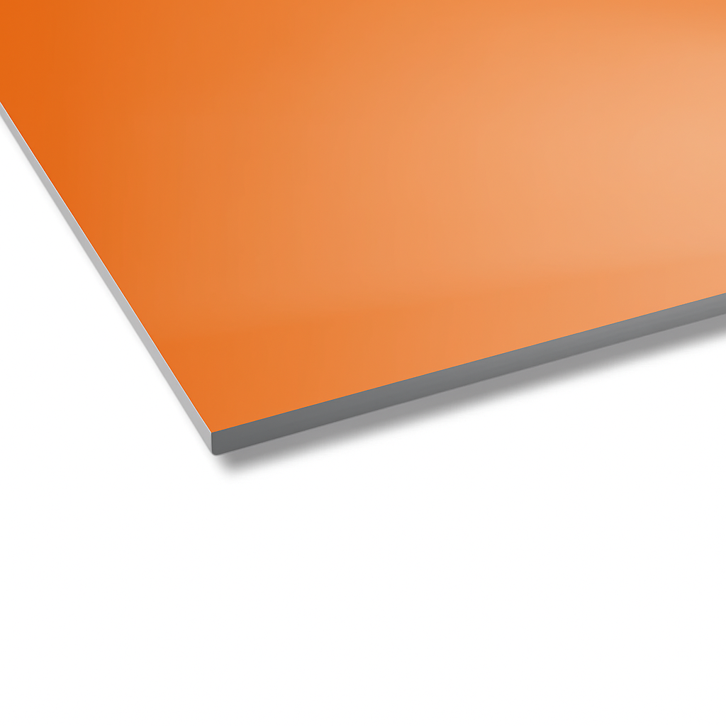 2.5mm Pharma Clad Hygienic Wall Cladding - Orange Gloss
