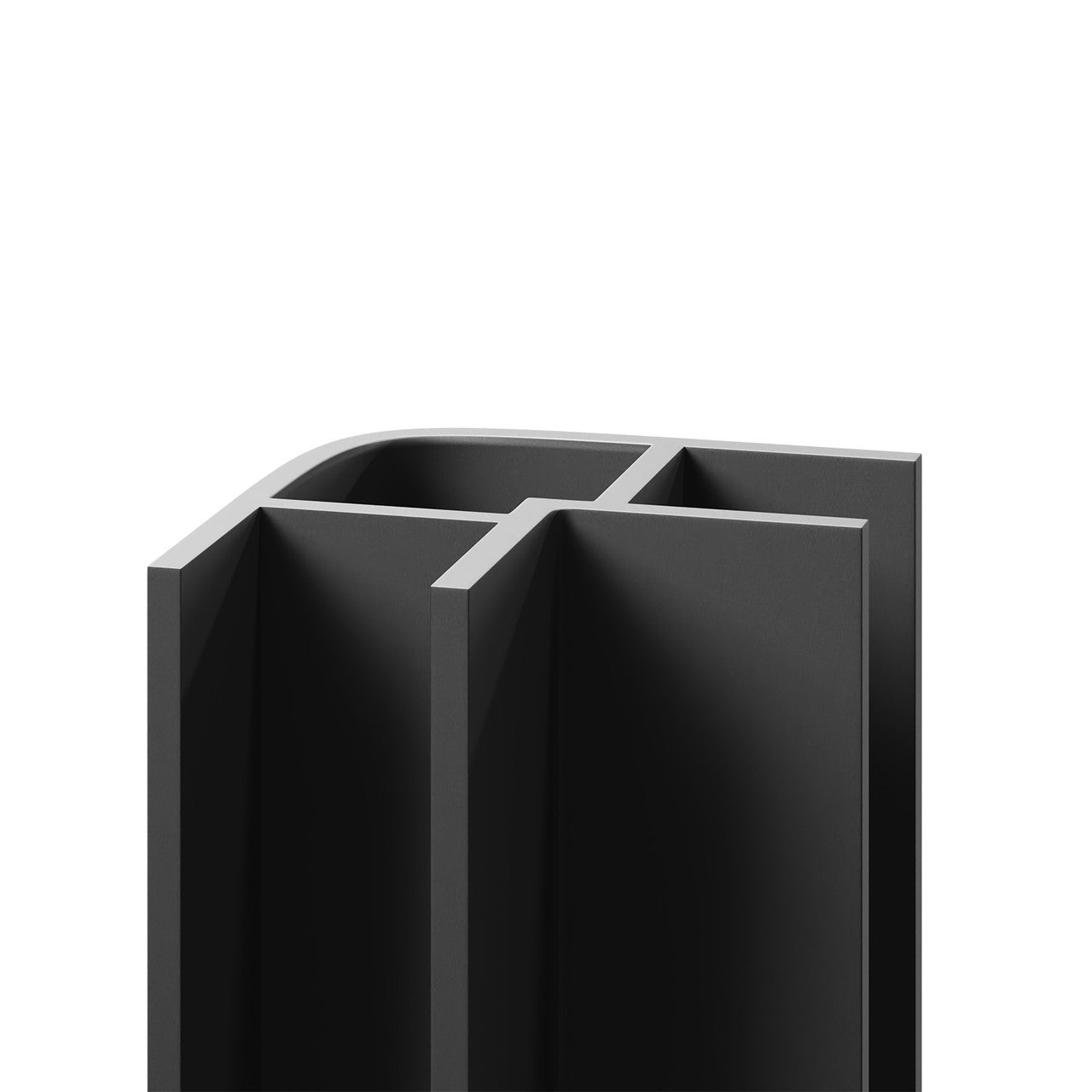 5mm Aluminium External Corner Trim - Black