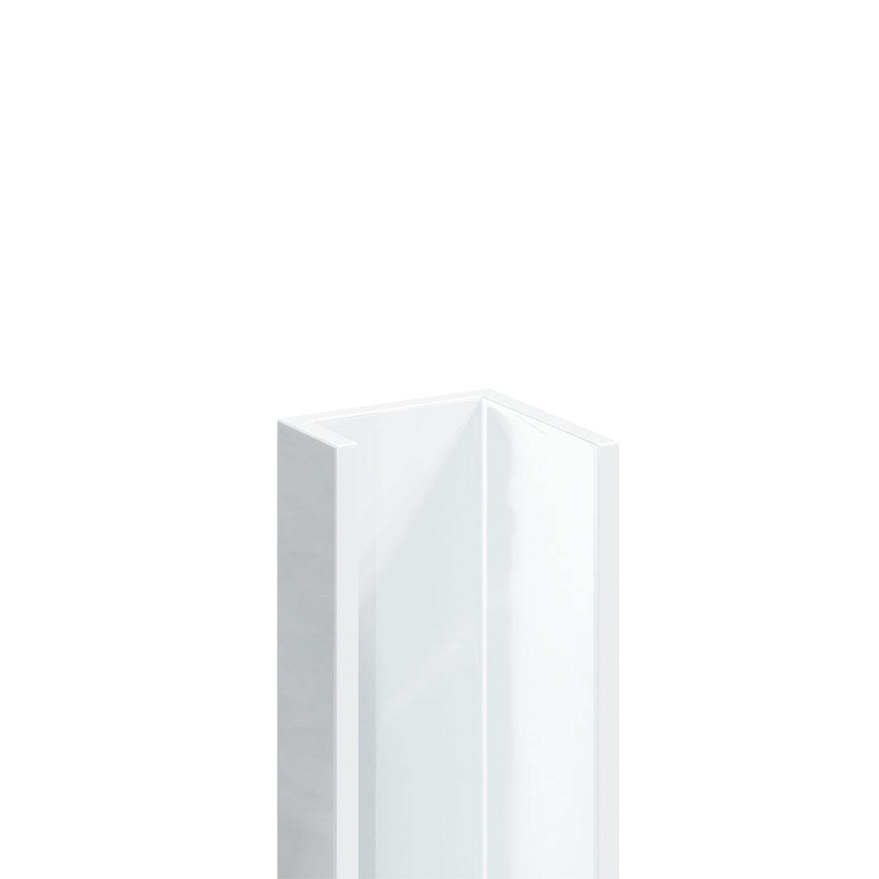 5mm Aluminium Edge Trim - White