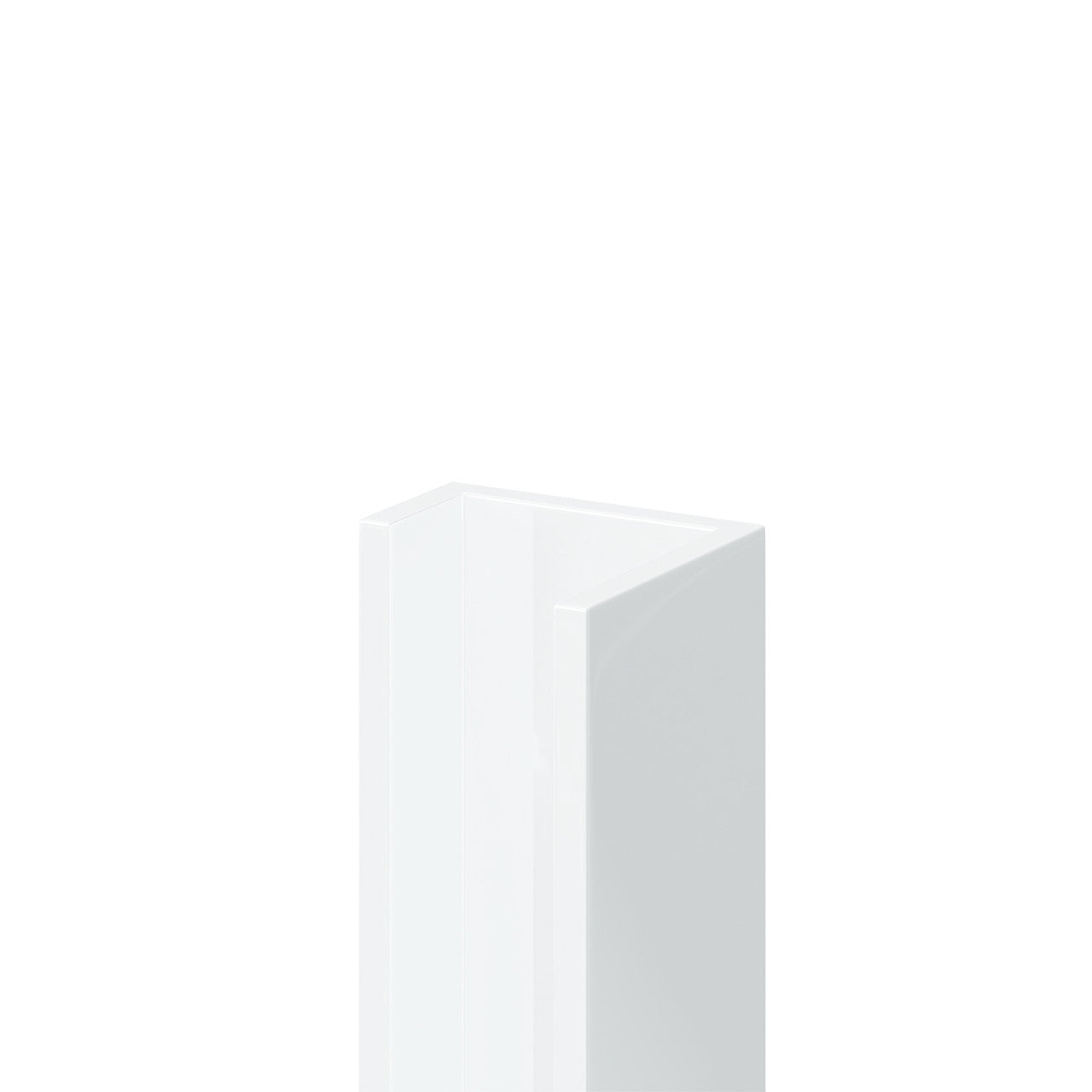 5mm Aluminium Edge Trim - White